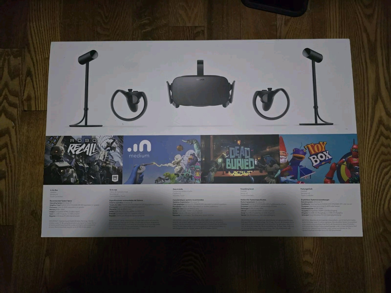 Meta Oculus Rift CV1 VR Virtual Reality Headset System - Black for sale ...