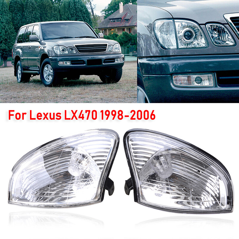 Front Corner lamps Turn Signal marker Lights For 1998-2007 Lexus LX470 ...