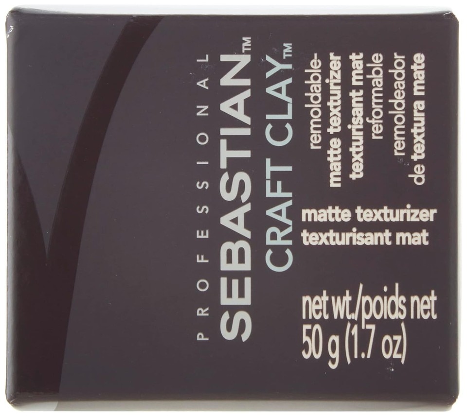 Sebastian Craft Clay Remoldable Matte Texturizer Unisex, 1.7oz (2pack ...
