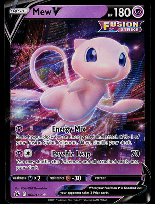 Mew V 060/159 Crown Zenith Ultra Rare Pokemon Card NM | eBay