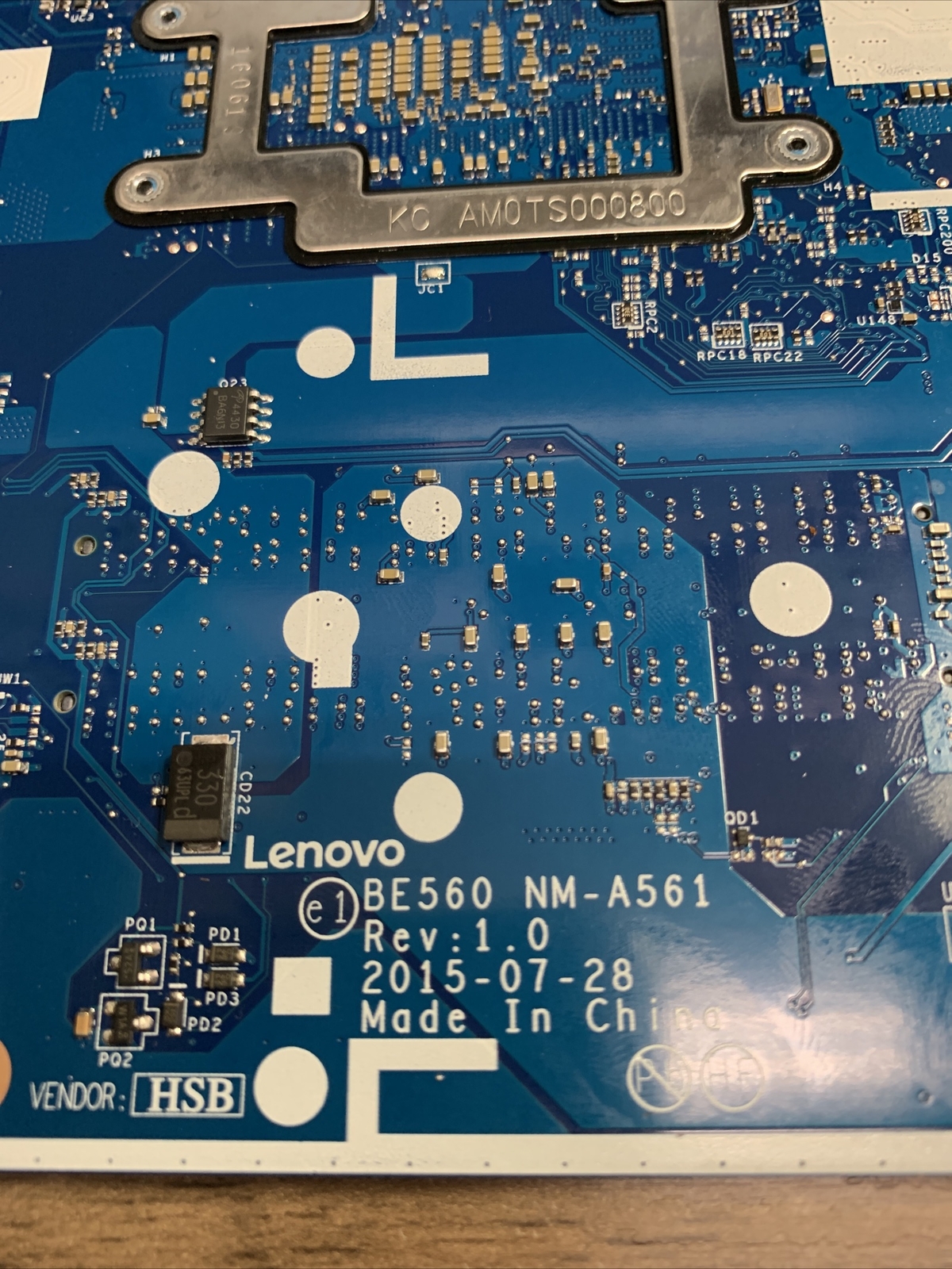 Lenovo ThinkPad E560 Motherboard BE560 NM-A561 Intel i3-6100U with FAN ...