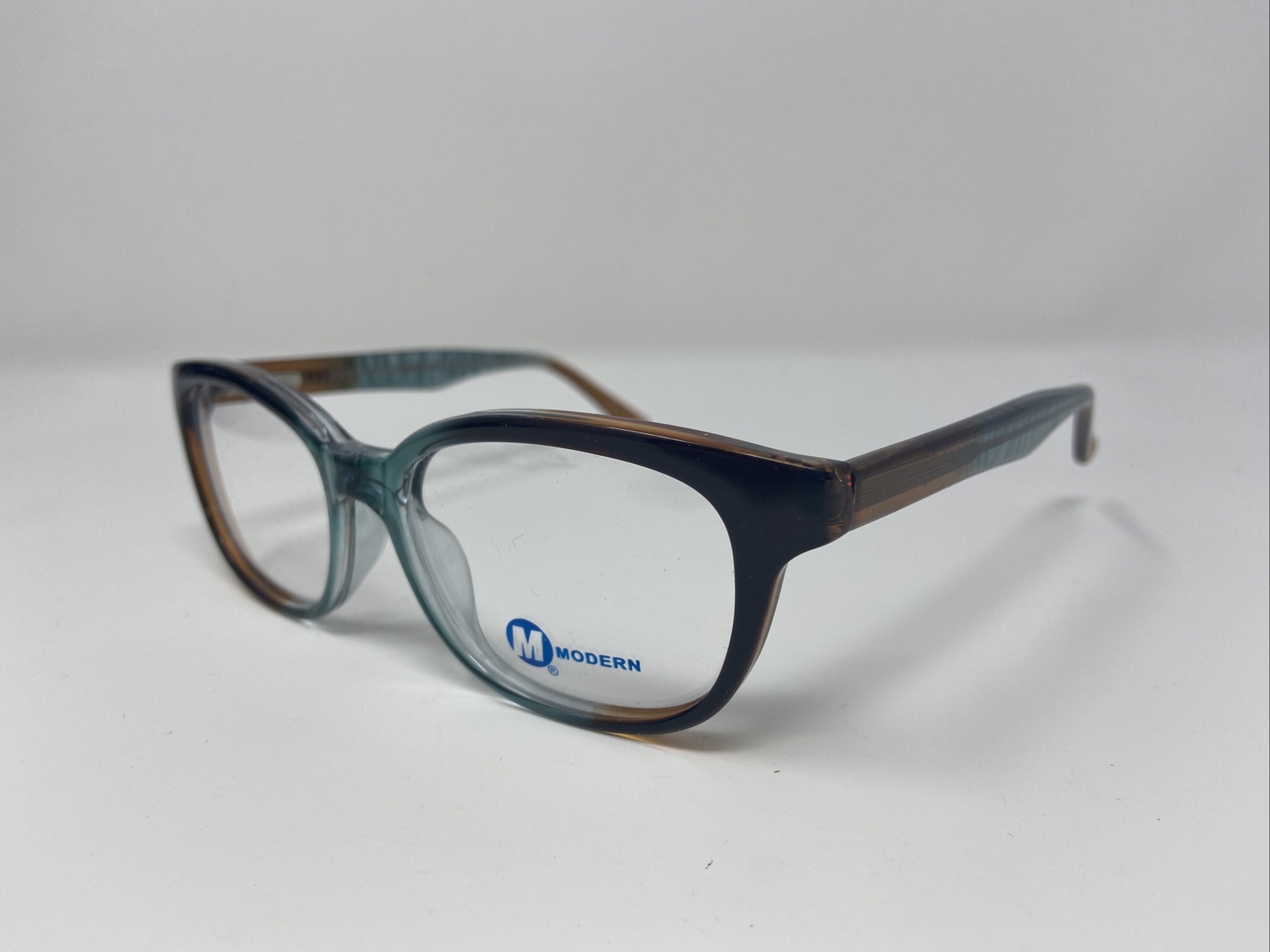 Modern Eyeglasses Frames LIQUID 50-18-140 Mocha/Teal Full Rim FE46 | eBay