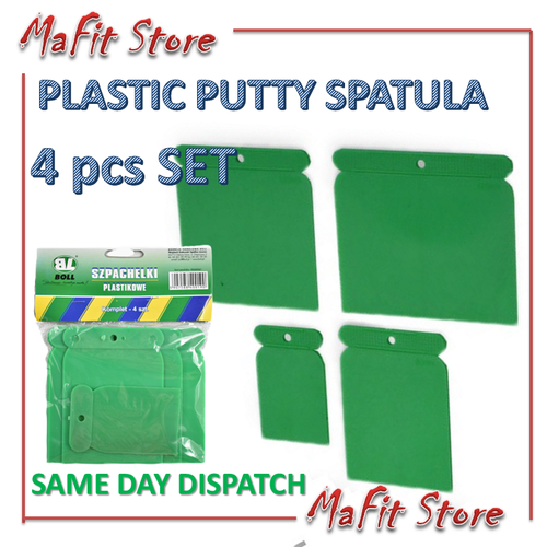 PLASTIC PUTTY SPATULA SET SMALL LARGE Knife Scraper Crack Filler ...