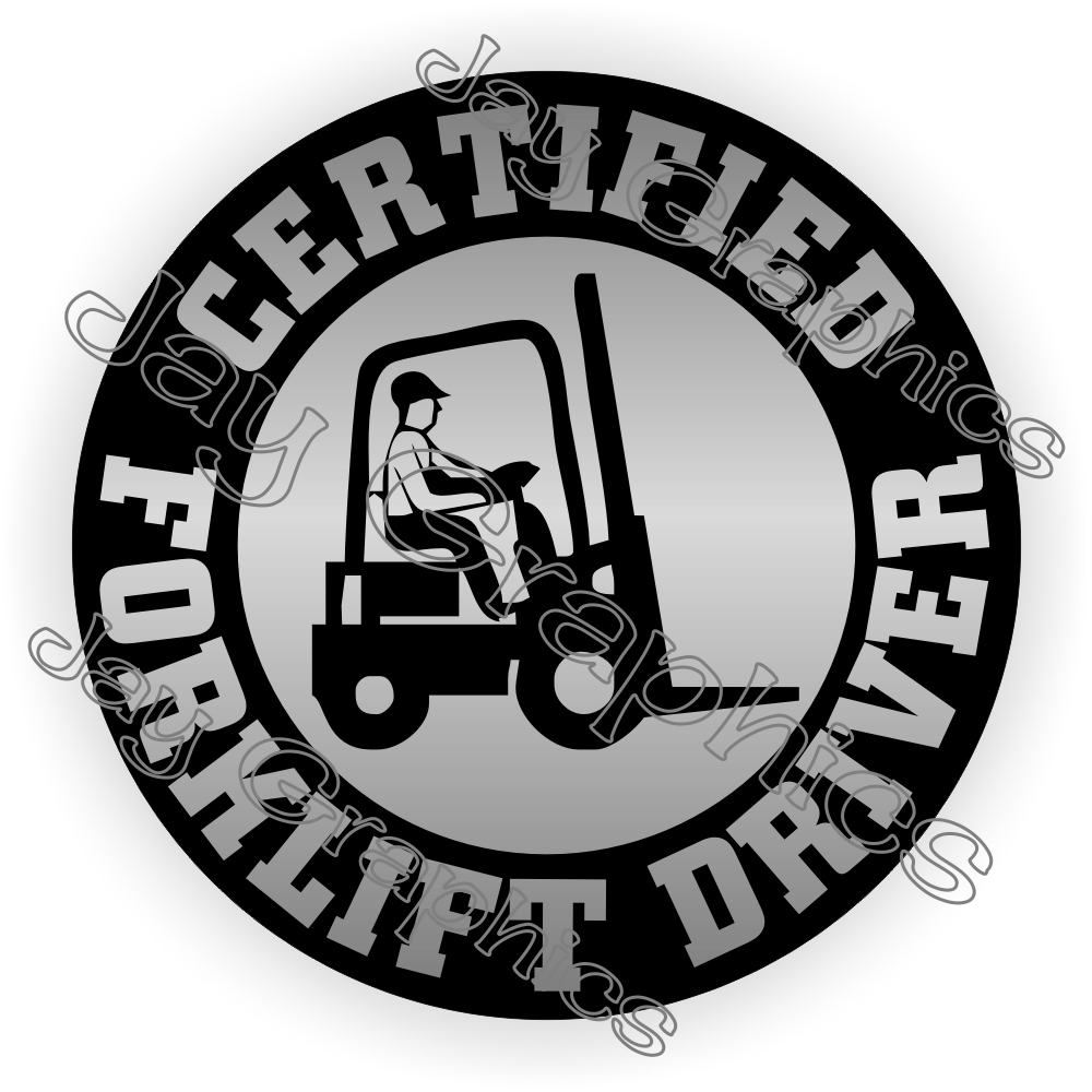 Forklift Driver Logo Forklift Logo Design Royalty Free Vector Image