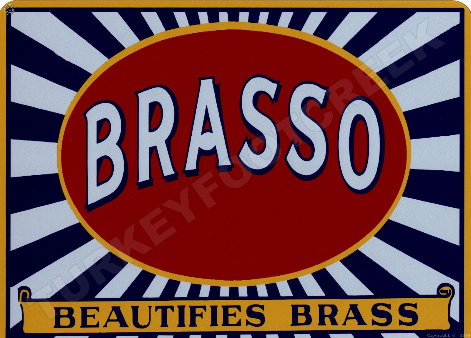 Brasso 9" x 12" Metal Sign | eBay