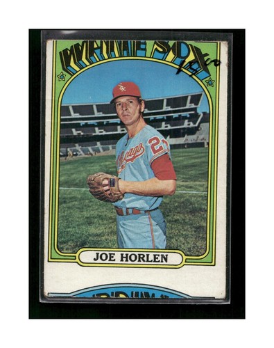 1972 Topps Joe Horlen Chicago White Sox #685 High # MISS CUT | eBay