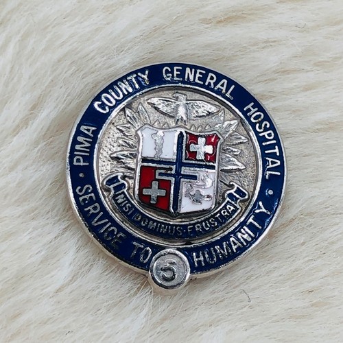 Pima County General Hospital 5 Year Employee Service Award Lapel Pin | eBay