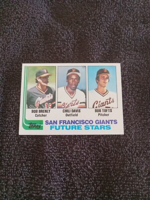1982 Topps San Francisco Giants Future Stars Brenly/Davis/Tufts Card ...