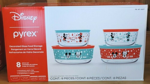 PYREX Disney the Nightmare Before Christmas Glass Bowls Set - 8 Piece ...
