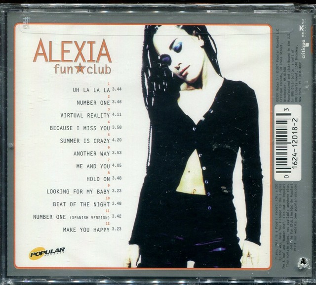 Fun Club [Sony] by Alexia (CD, Oct-1997, Critique Records) for sale ...