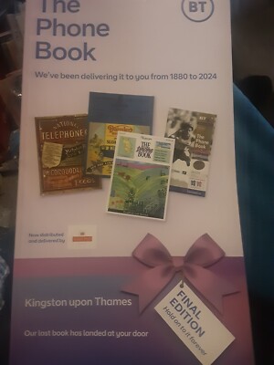 THE LAST EVER BT PHONE BOOK... 2024 EDITION ( KINGSTON UPON THAMES ...