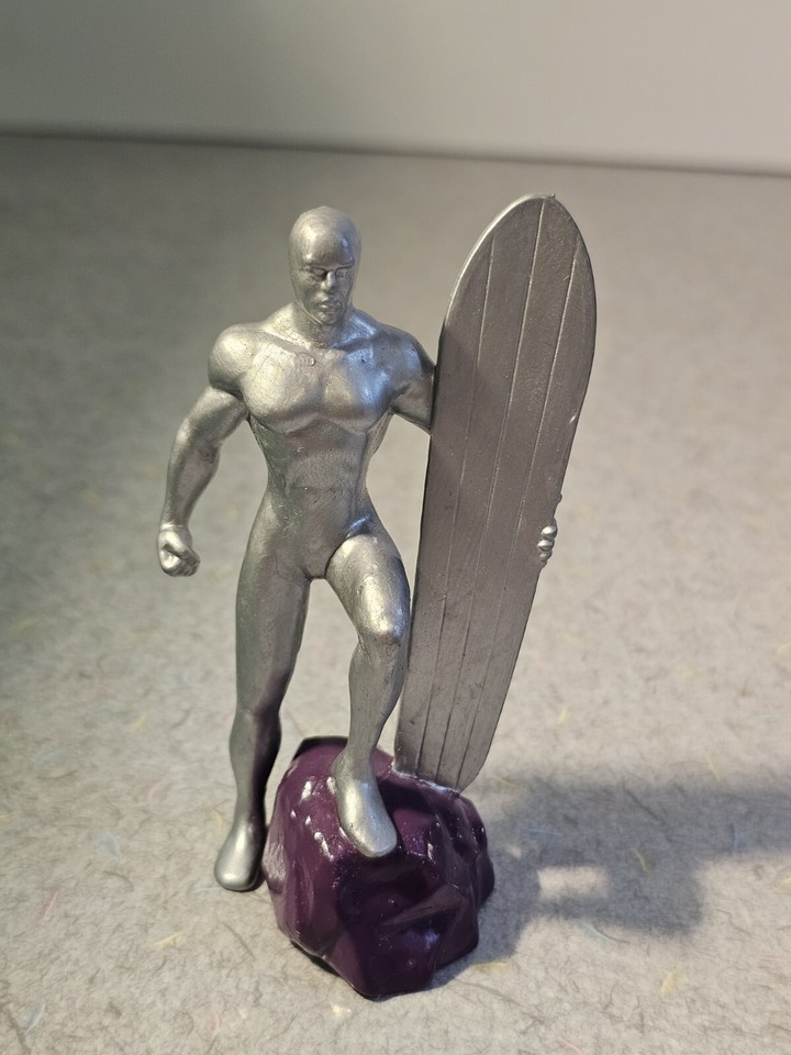 Marvel Silver Surfer Standing on asteroid rubber/ PVC figure | eBay