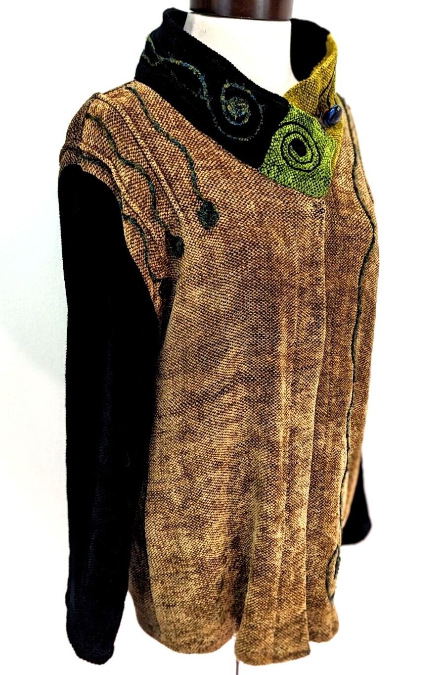 Artist ANNE & BILL HOWSON Fiber Art-to-Wear Handwoven… - Gem