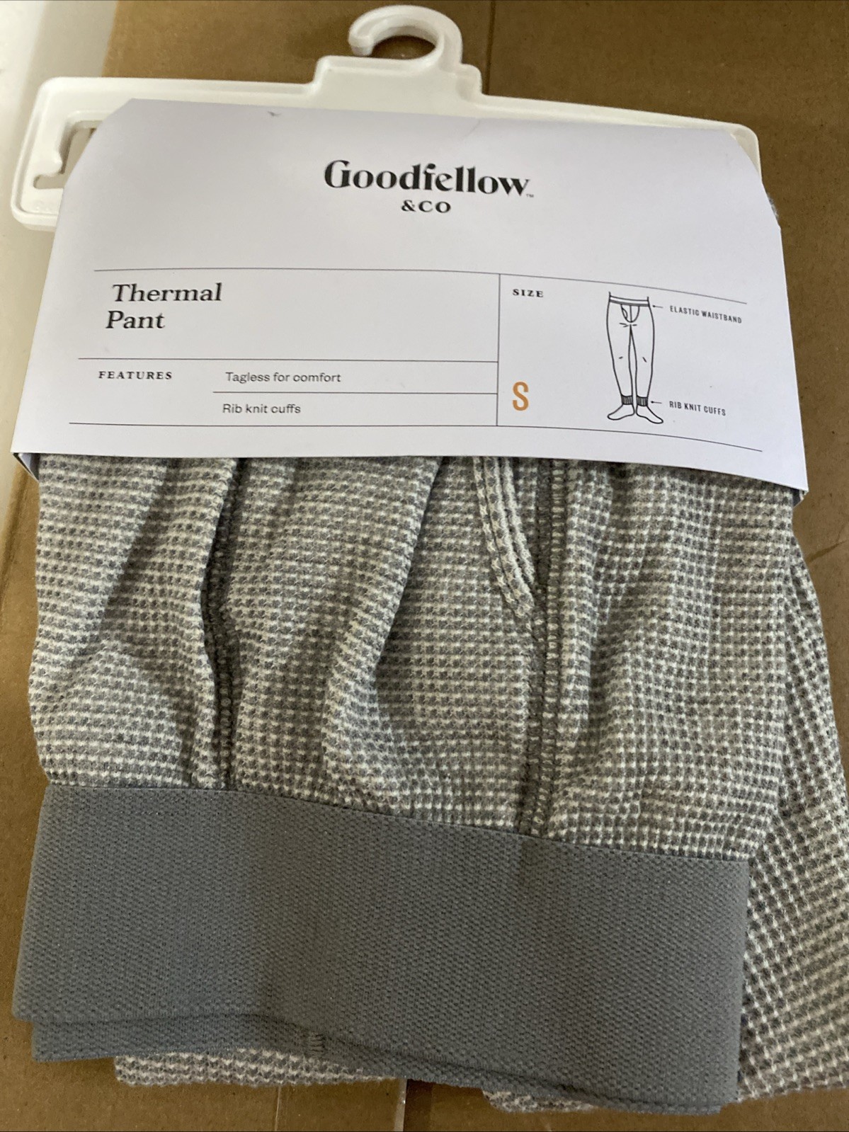 New GOODFELLOW & CO Thermal pants Cotton Blend Size S Heather Gray | eBay