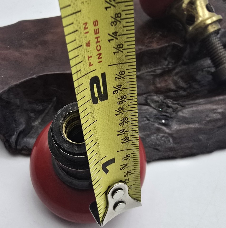 Vintage Round Red Door Handles ~ Knobs~ Celluloid? Architecture | eBay