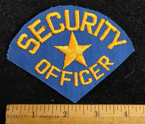 SECURITY OFFICER (NO BORDER) SHOULDER PATCH | eBay