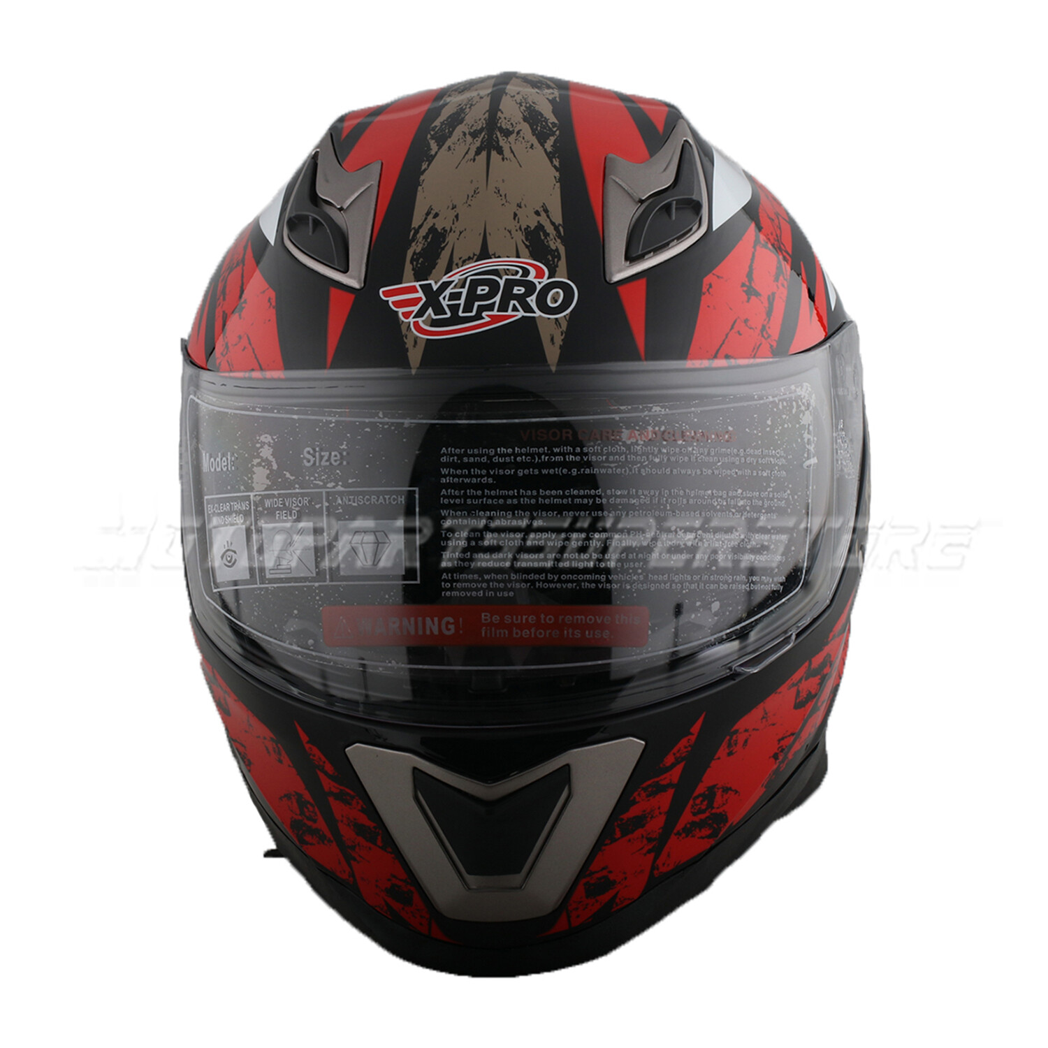 X-Pro Motorcycle Full Face Helmet Adult Street Bike Helmets DOT ...