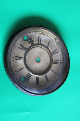 Antique Black Mantel Clock Dial Face with Convex Glass Door. | eBay