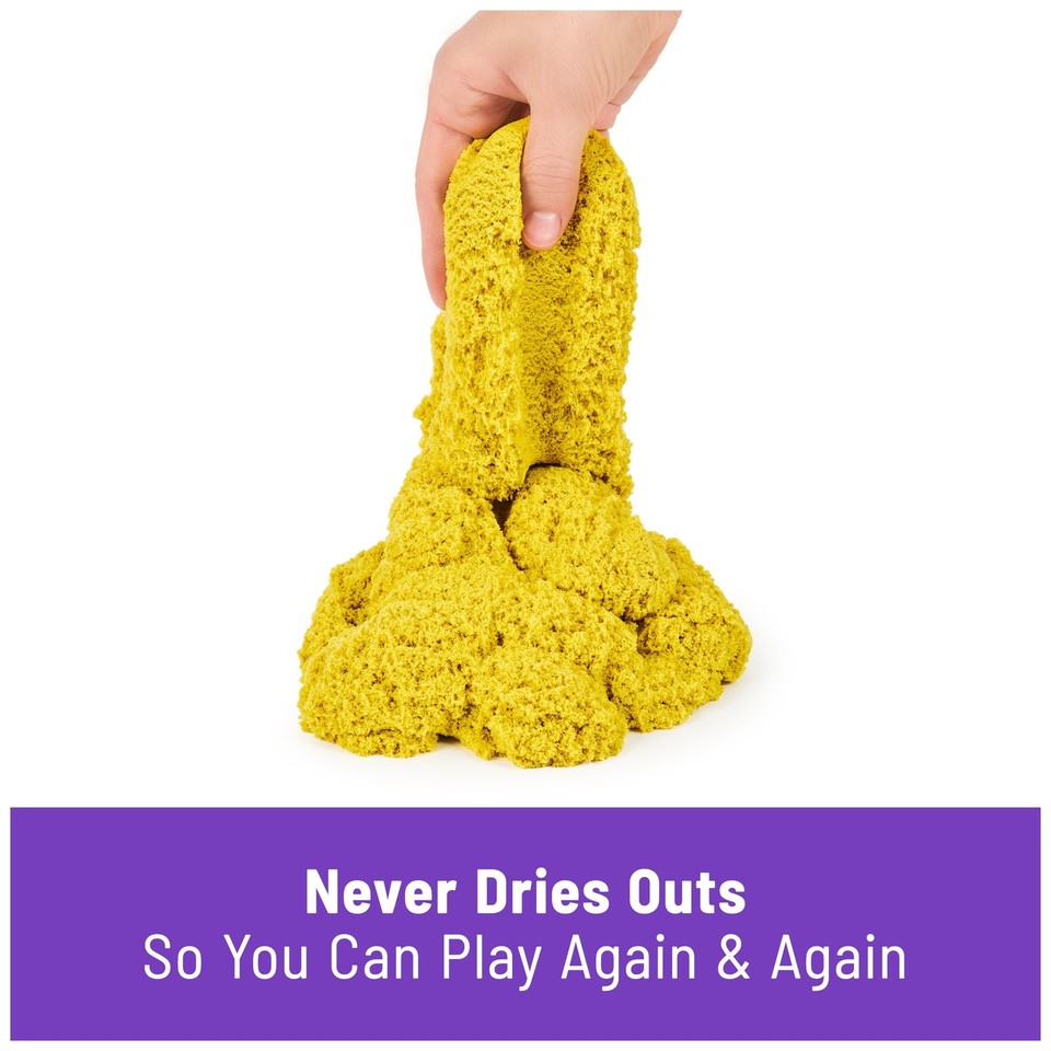 Kinetic Sand, 6lb Mega Mixin’ Bag with Red, Yellow and Blue Moldable ...