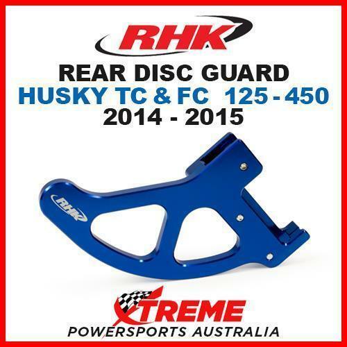 RHK MX ALLOY REAR DISC GUARD BLUE HUSQVARNA TC FC 125 250 350 450 2014 ...