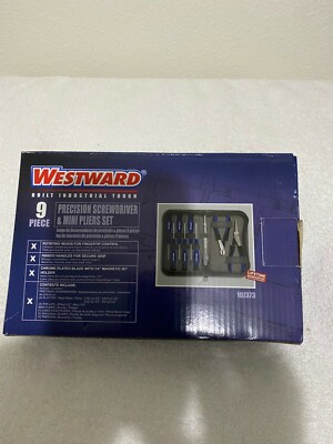 9 PIECE PRECISION SCREWDRIVER & MINI PLIERS SET WESTWARD GRAINGER NEW ...