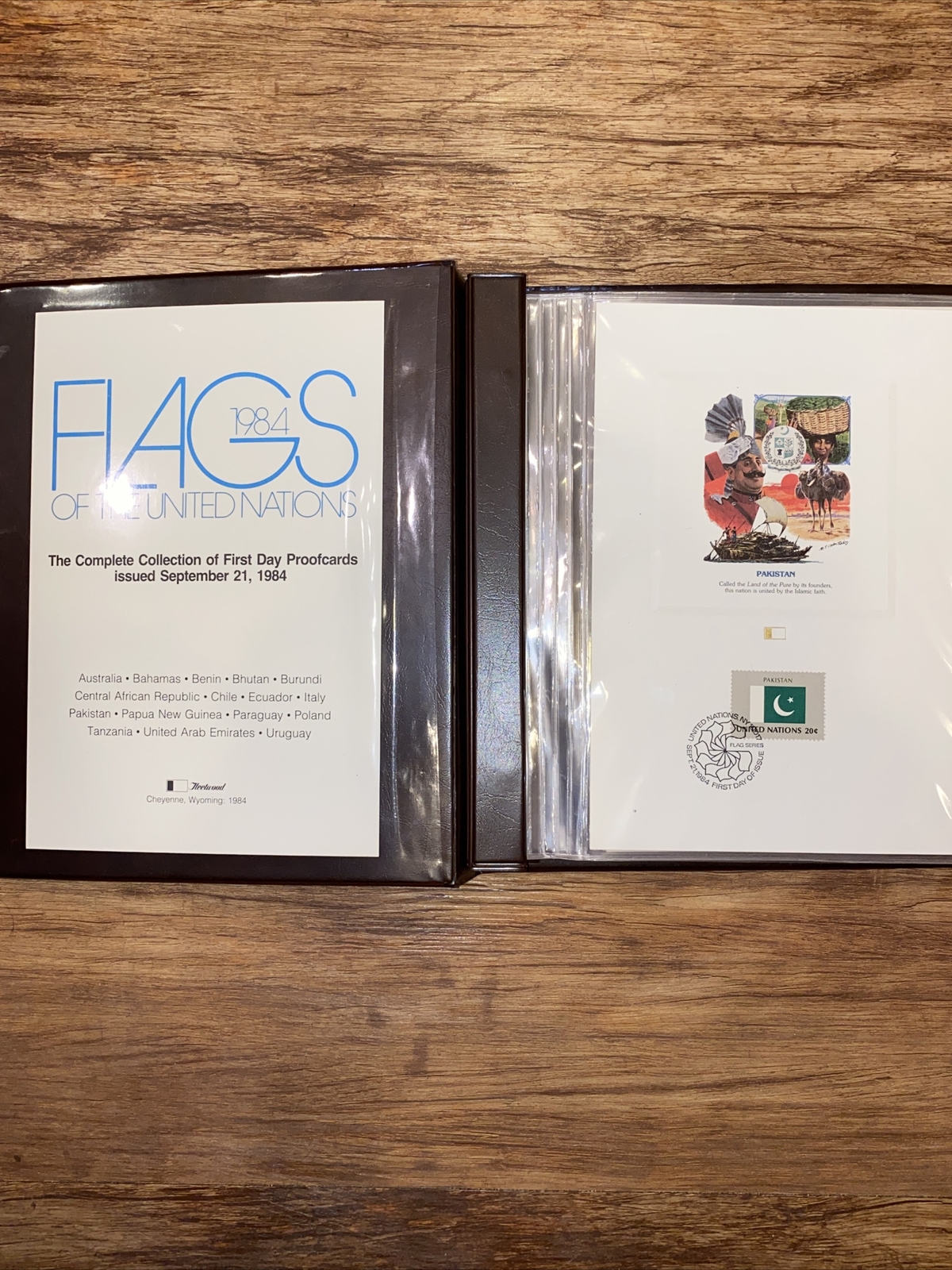 1984 Flags Of The United Nations Complete Stamps First Day Proofcards ...
