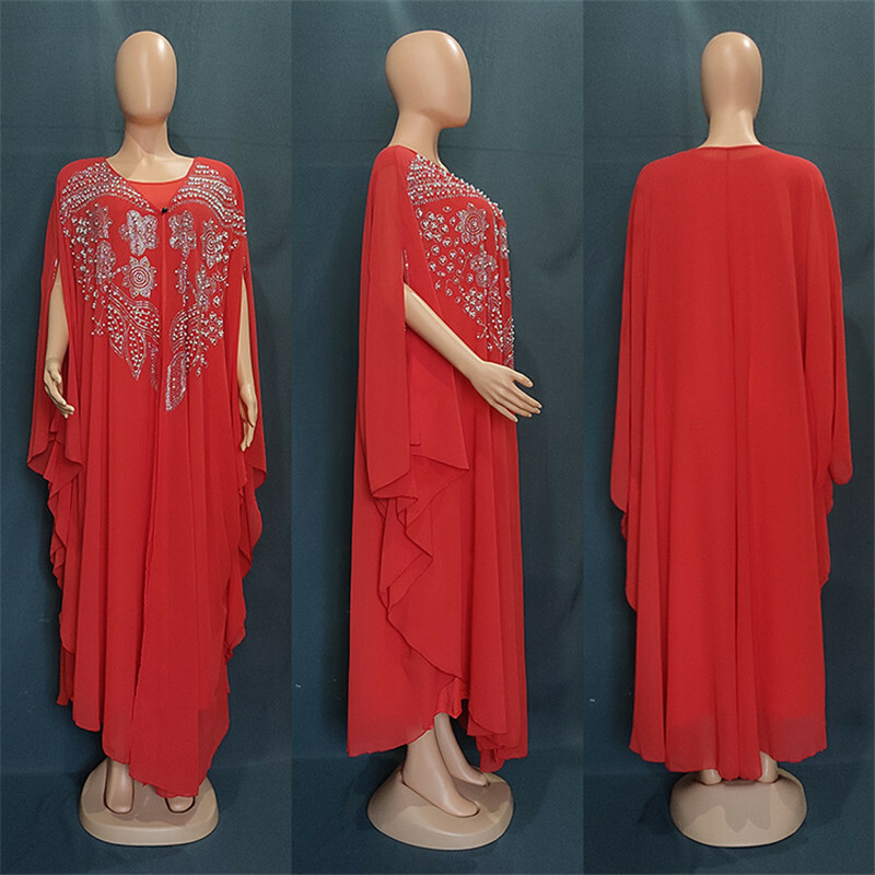 African Oversize Abaya Muslim Women Robe Maxi Dress Loose Robe Gown ...