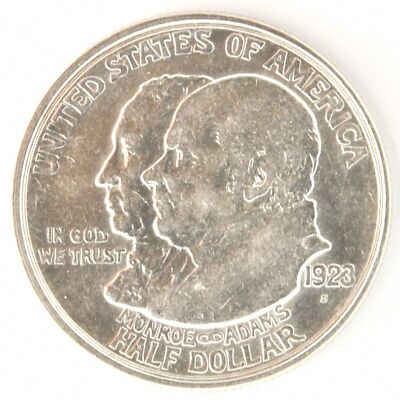 1923 S Monroe Adams Commemorative Half Dollar US Silver 50 Cent Coin | eBay