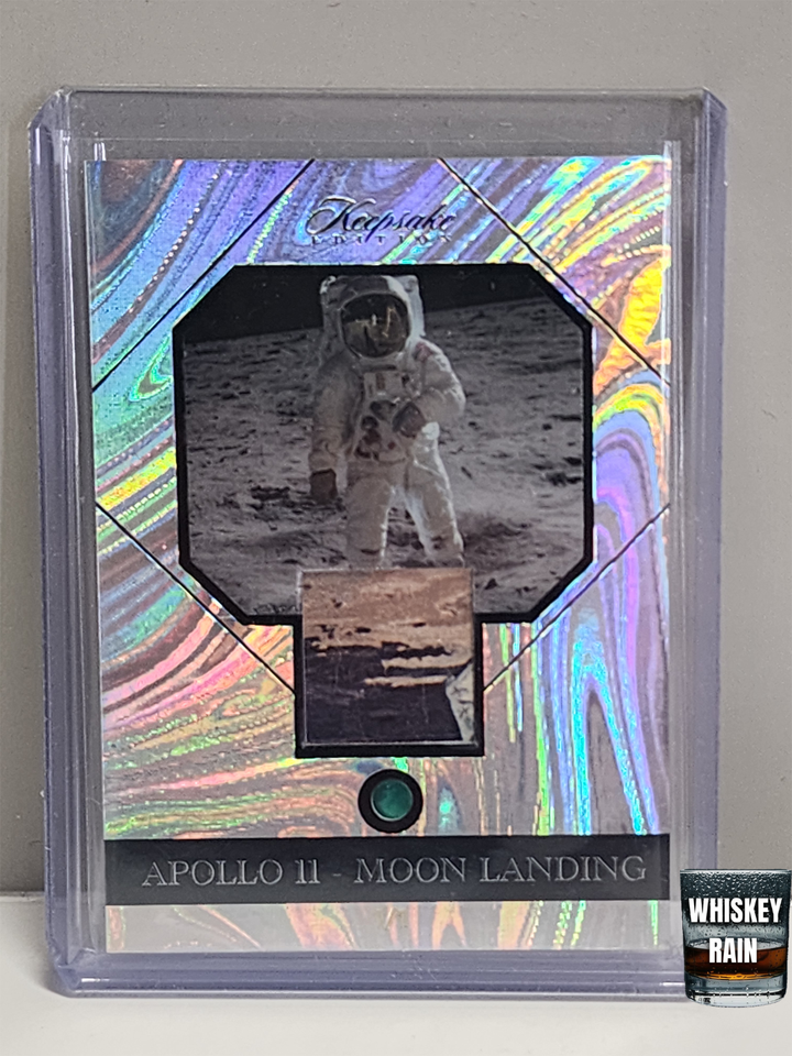 Apollo 11 Moon Landing 2024 Pieces Of The Past Keepsake Edition Holo &Green Gem | eBay