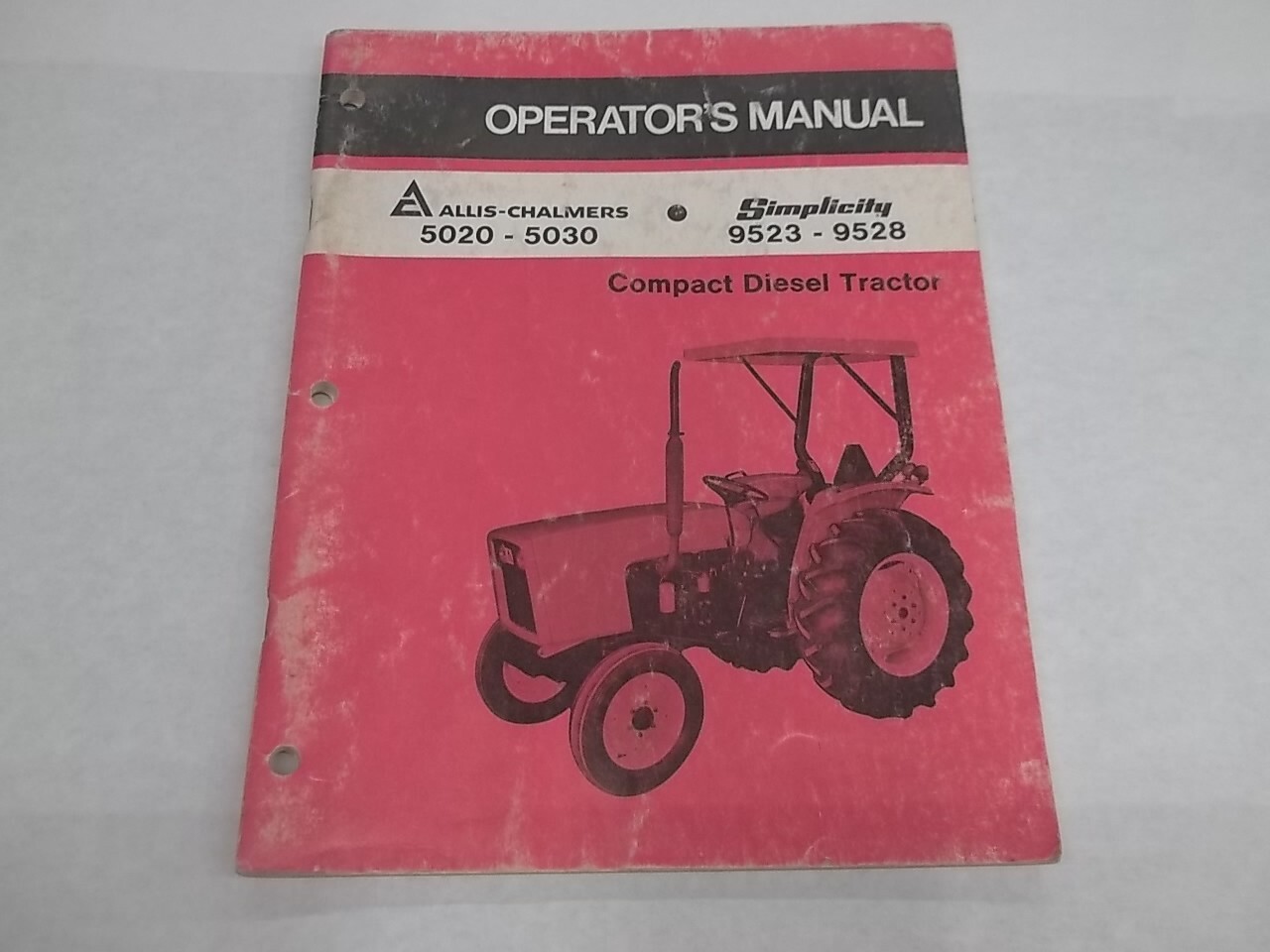 Operator's Manual for Allis-Chalmers 5020-5030 Simplicity 9523-9528 ...