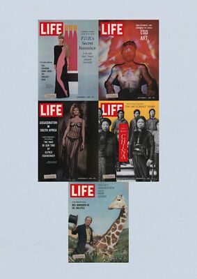 Life Magazine Lot of 5 Full Month of September 1966 2, 9, 16, 23, 30 ...