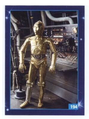 C3P0 Star Wars Argentina 2.5"x1.75" Reprint Album Card #194 | eBay