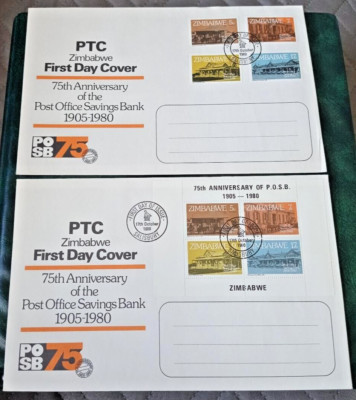 Zimbabwe 1980 Post Office Savings Bank Set and M/s First Day Covers | eBay