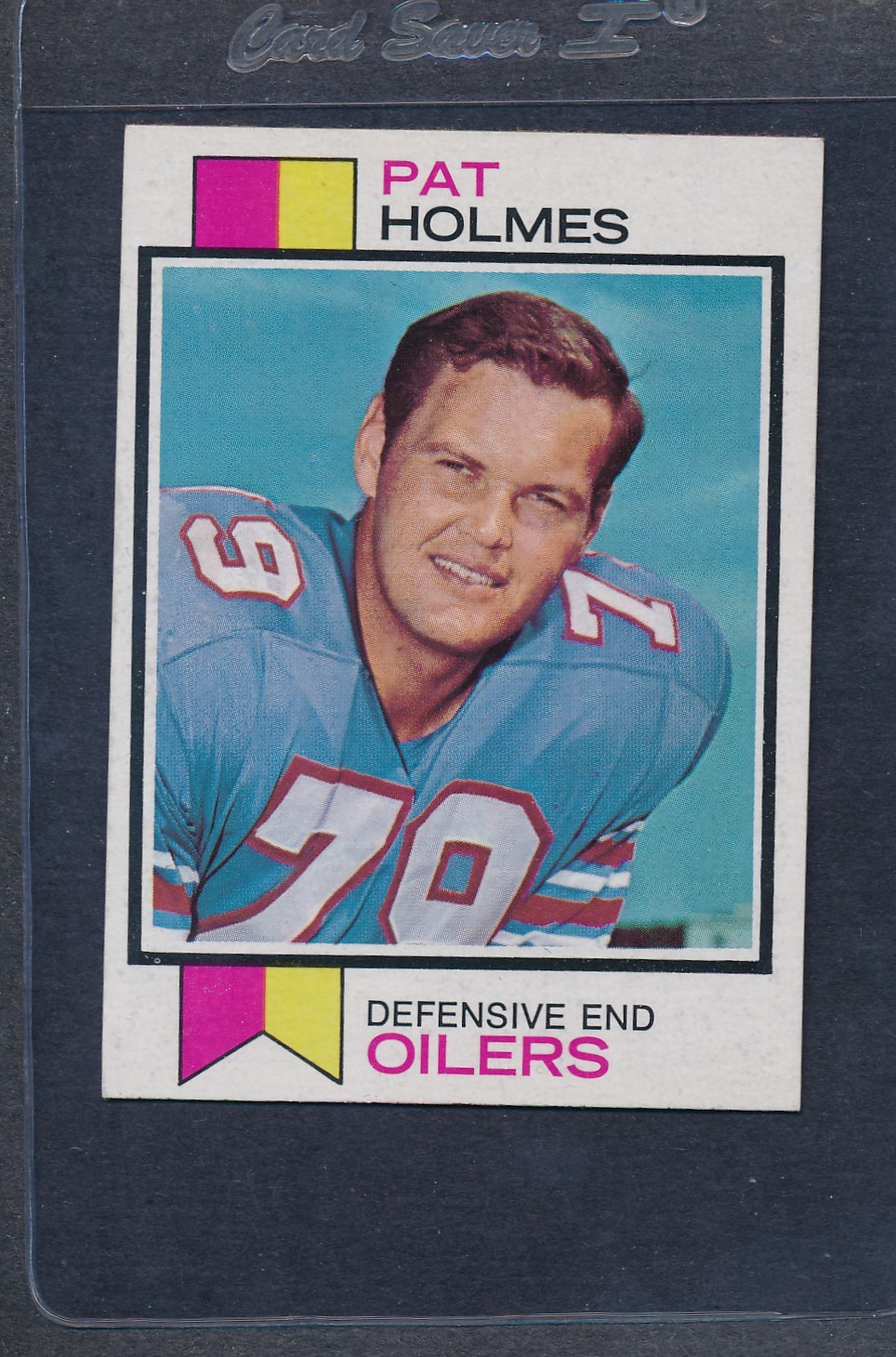 1973 Topps #477 Pat Holmes Oilers NM *607 | eBay