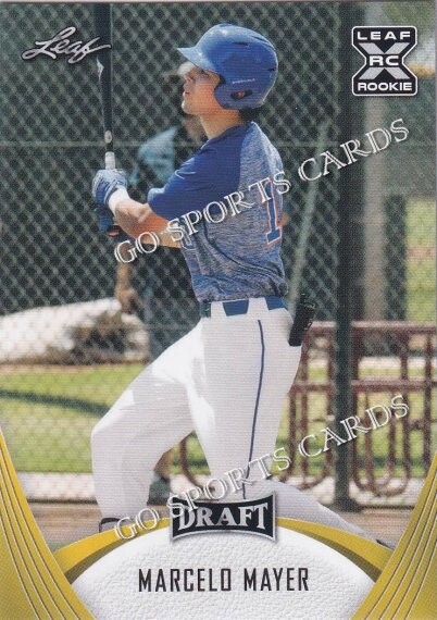 2021 Leaf Draft Gold 41 Marcelo Mayer XRC RC Rookie Red Sox | eBay