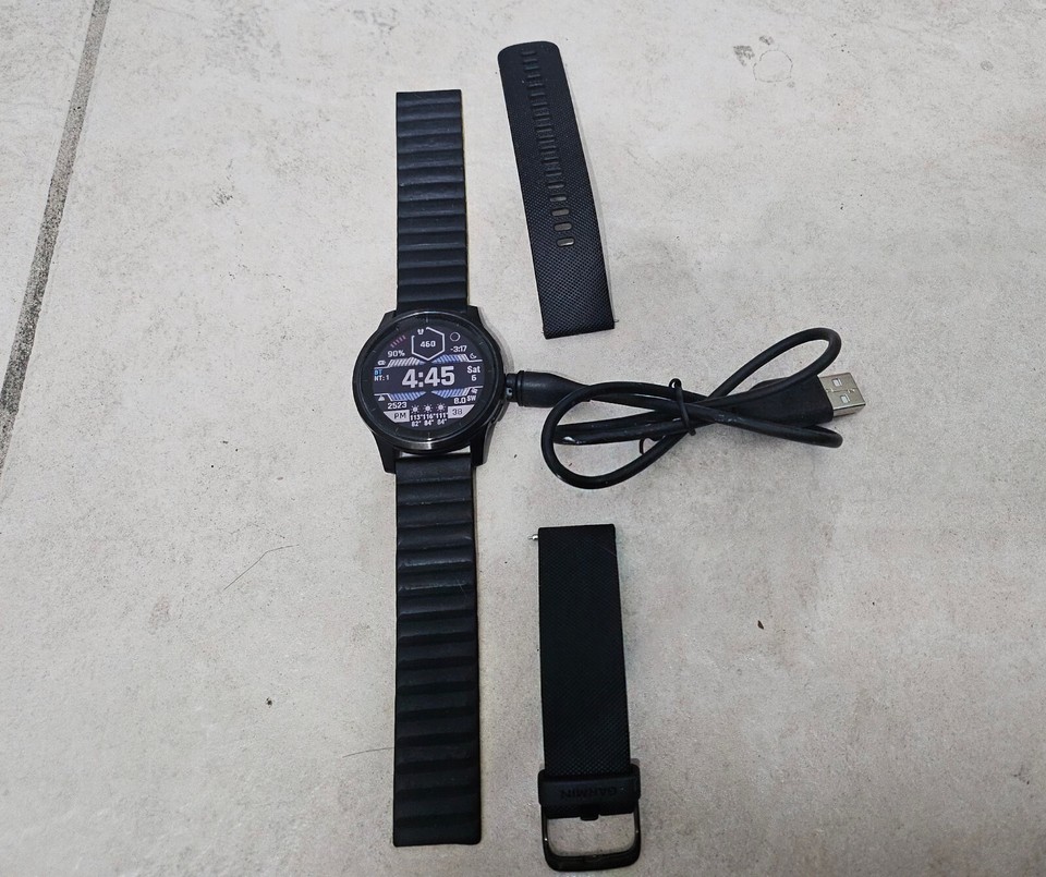 Garmin Vivoactive 4 Smartwatch - Black Slate Fitness GPS Watch w/extras ...