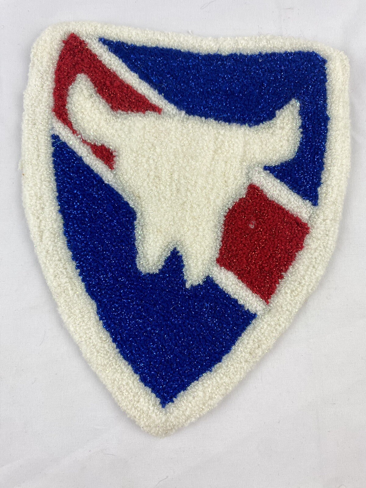 US Army 163rd Infantry Division Military Back Patch Tinsel Vintage 8 ...