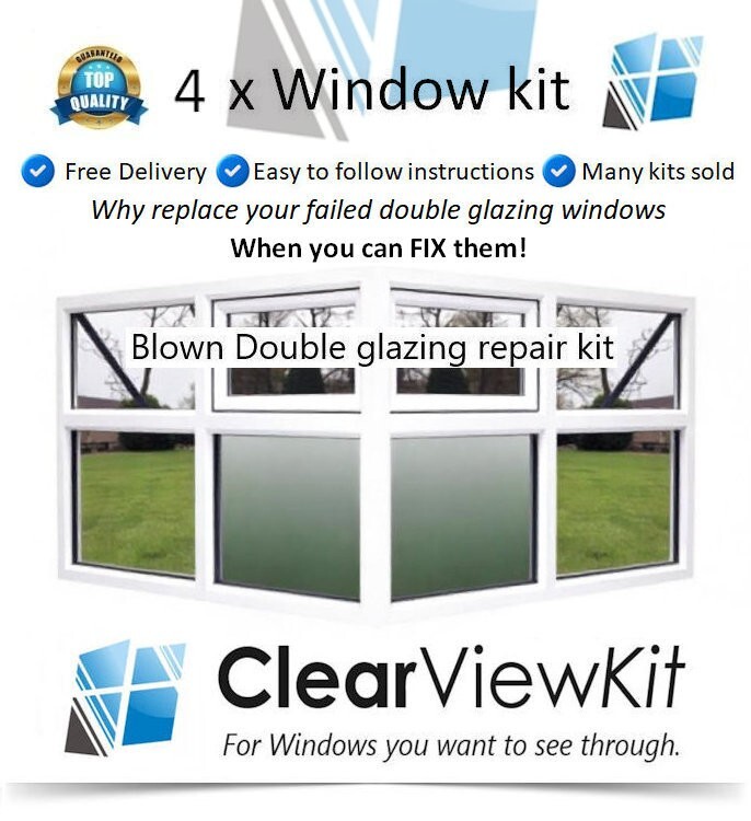 1-10 x Window kit Clears Condensation Failed Blown Double Glazing ...