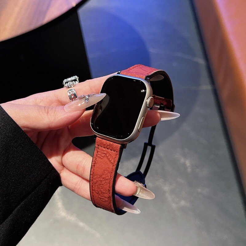 Watch Strap for Iwatch 10987654321 Silicone Leather Band Magnetic ...
