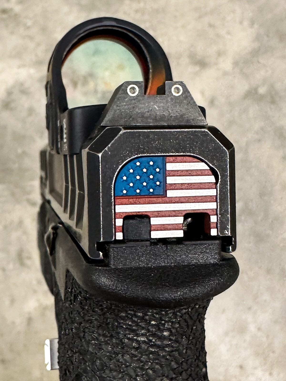 Slide Backplate For all Glocks Gen1-5 / USA American Flag / Red, White ...
