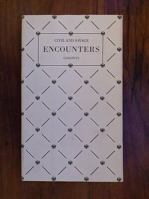 Pavel N. Golovin ~ Civil and Savage Encounters ~ 1st/1st ~ HC/DJ ~ 1983 ...