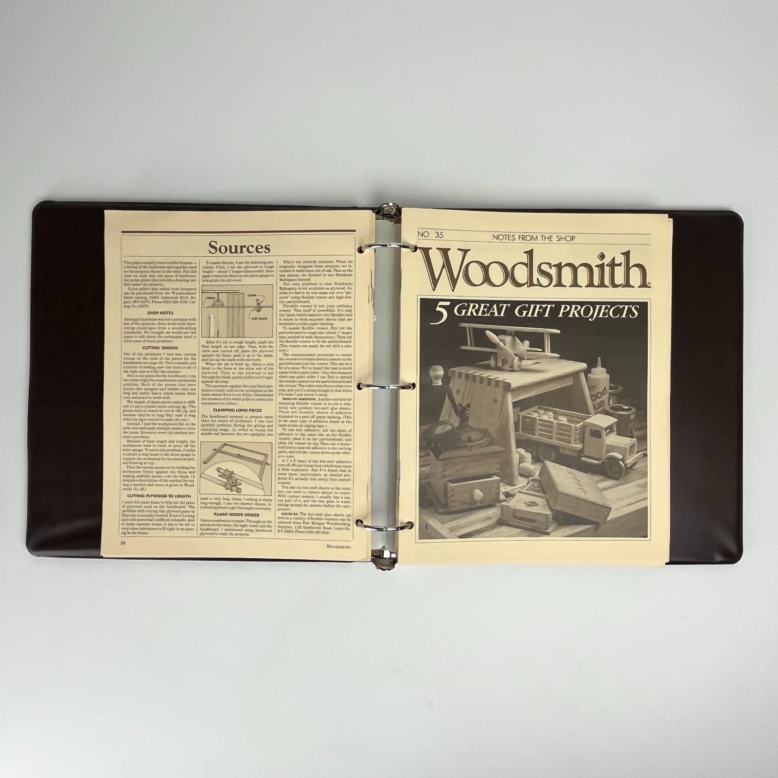 1 BINDER + Lot of Woodsmith Magazines - CHOOSE YOUR LOT, Empty Binder ...