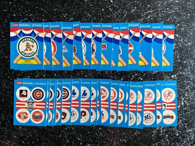 1989 Fleer Baseball Stickers Lot (41) Assorted NM Logos & Circles | eBay