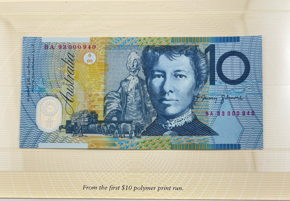 First & Last $10 Fraser Evans Polymer Overprinted 1993 & Fraser Cole ...