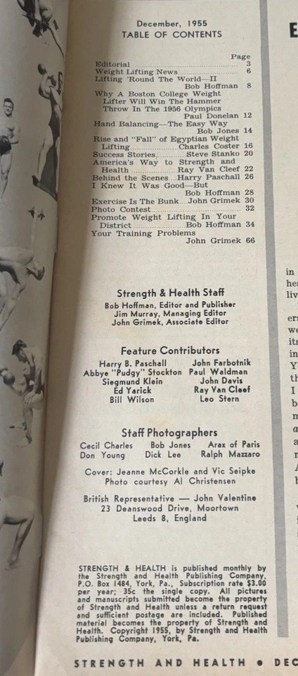 Vic Seipke/Jeanne McCorkle Strength & Health Bodybuilding Magazine ...