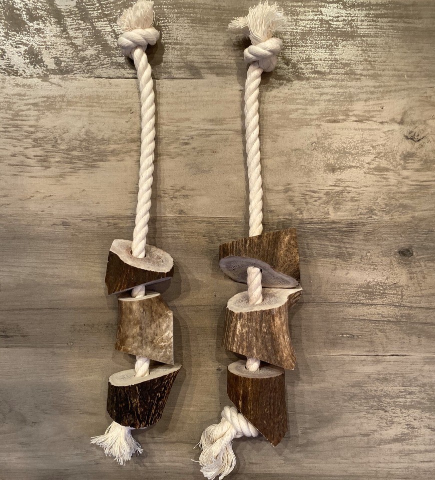The “Knotty Antler” 100% Natural Elk Antler & Rope **OREGON ANTLER ...