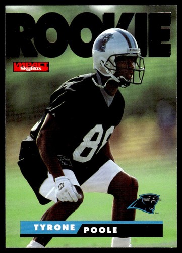 1995 SkyBox Impact Tyrone Poole Rookie Carolina Panthers #186 | eBay