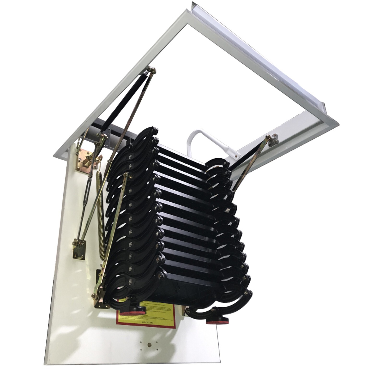 9.84ft Attic Pull Down Ceiling Ladder Stairs Hidden Folding Loft Wall ...