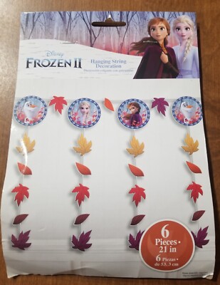 FROZEN 2 DELUXE HANGING STRING DECORATIONS (6) ~ Birthday Party ...