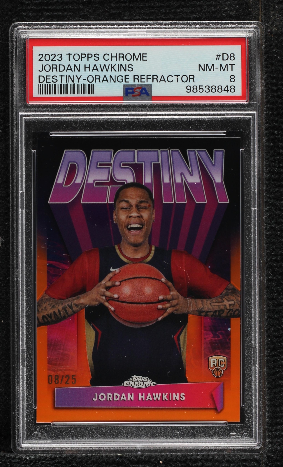 2023-24 Topps Chrome - Destiny Jordan Hawkins #D-8 Orange Refractor /25 ...